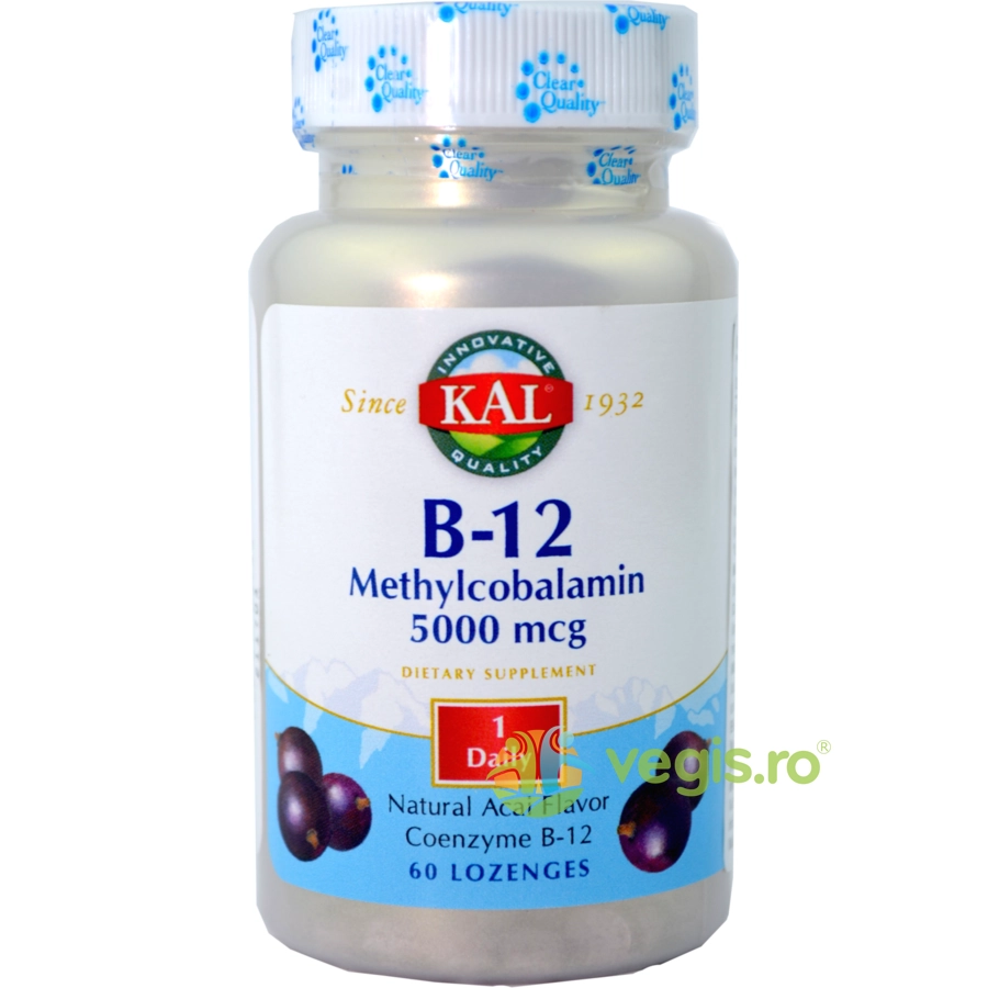 Methylcobalamin Vitamina B12 (Metilcobalamina) 5000mcg 60cpr Secom, KAL